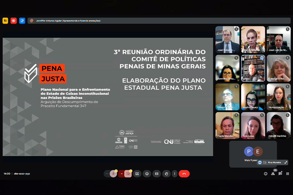 Comitê de Políticas Penais aprova propostas para o Plano Estadual Pena Justa | Portal TJMG